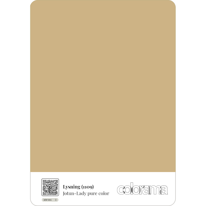 Jotun - Lysning (1109) - Lady Pure Color - Färgprov - A4 | Colorama Jotun - Lysning (1109) - Lady Pure Color - Färgprov - A4 | Colorama