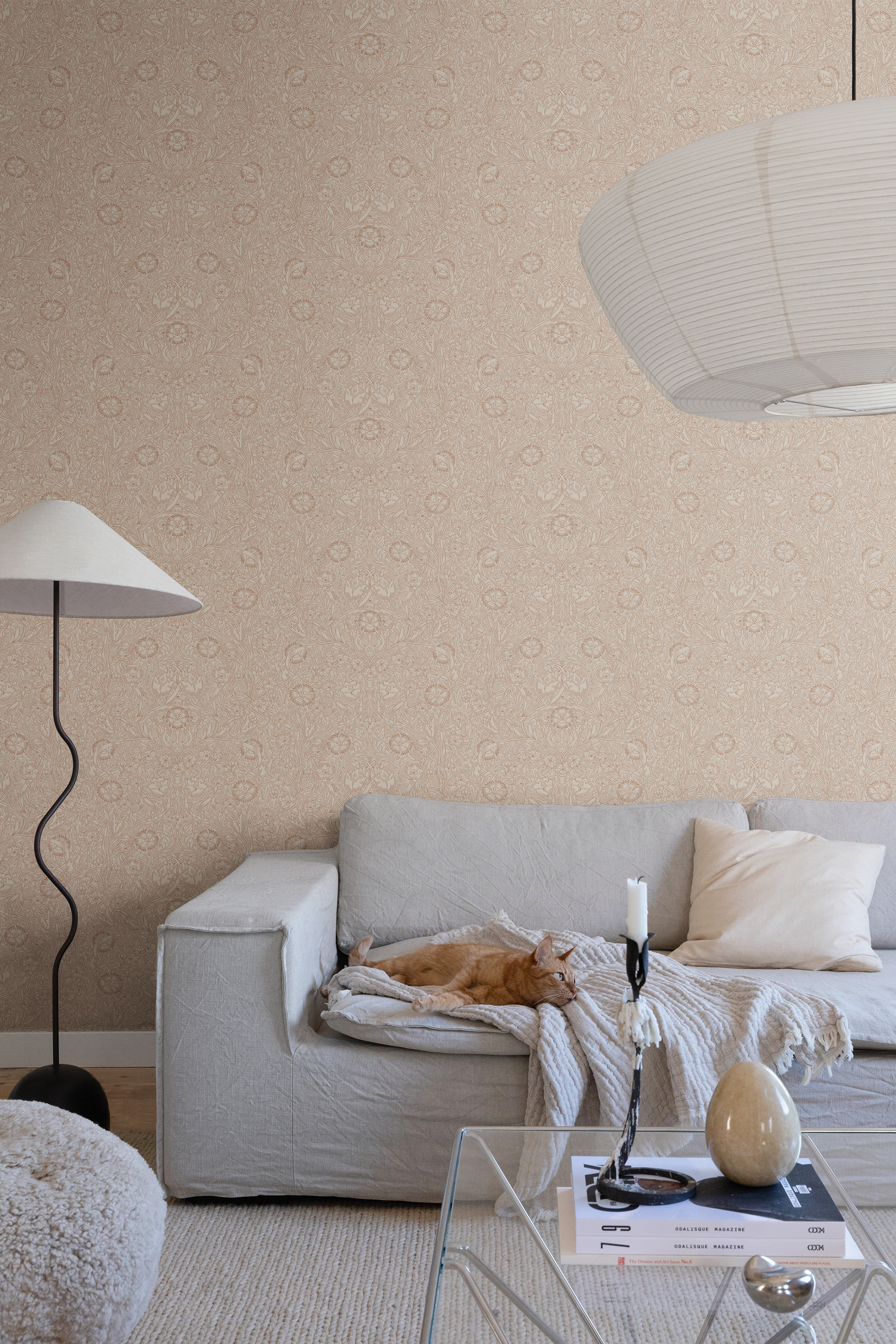 Caroline terracotta tapet S10211 | Colorama