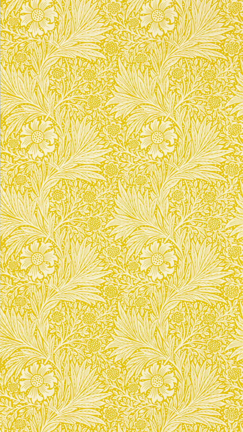 Marigold Yellow tapet | Colorama