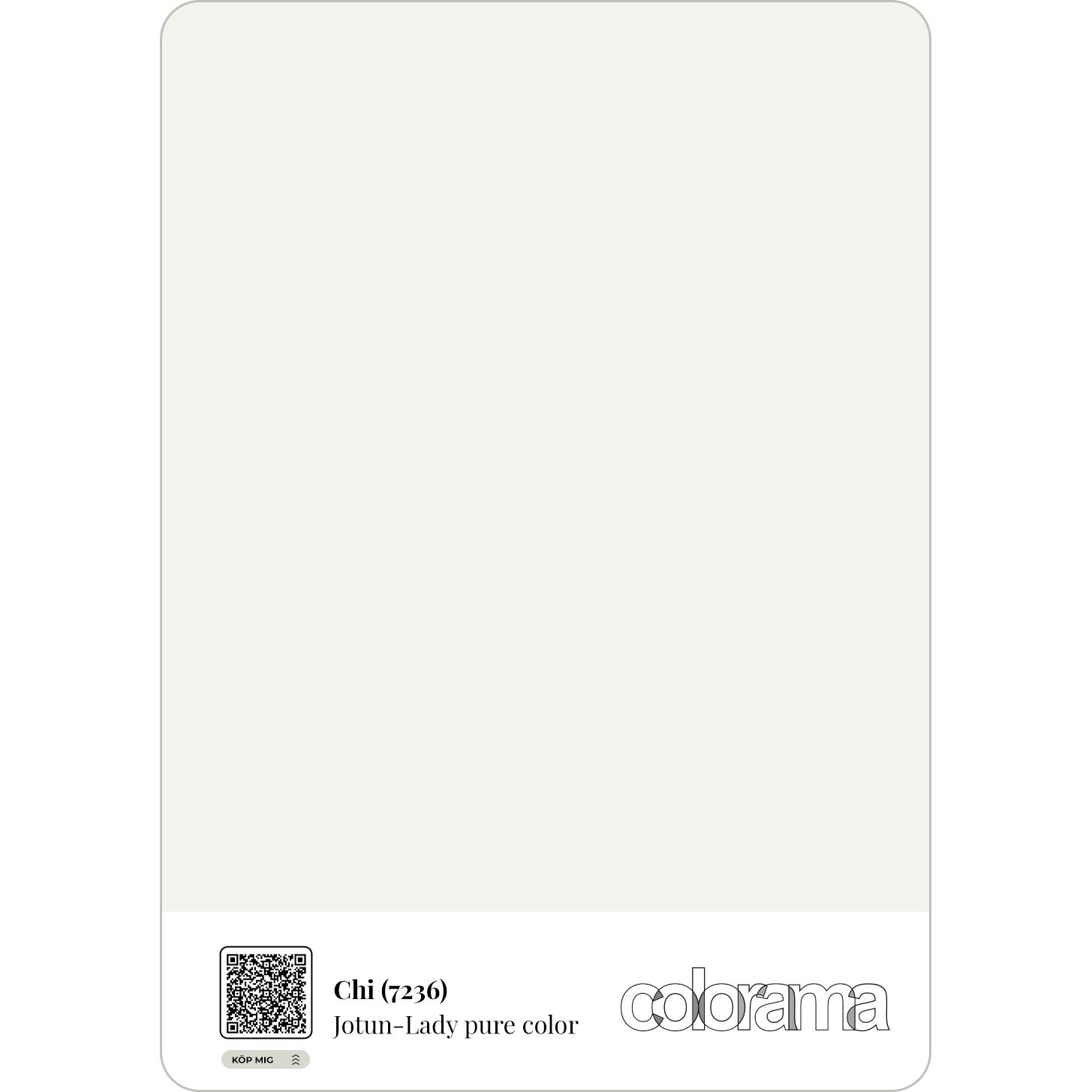 Jotun - Chi (7236) - Lady Pure Color - Färgprov - A4 | Colorama