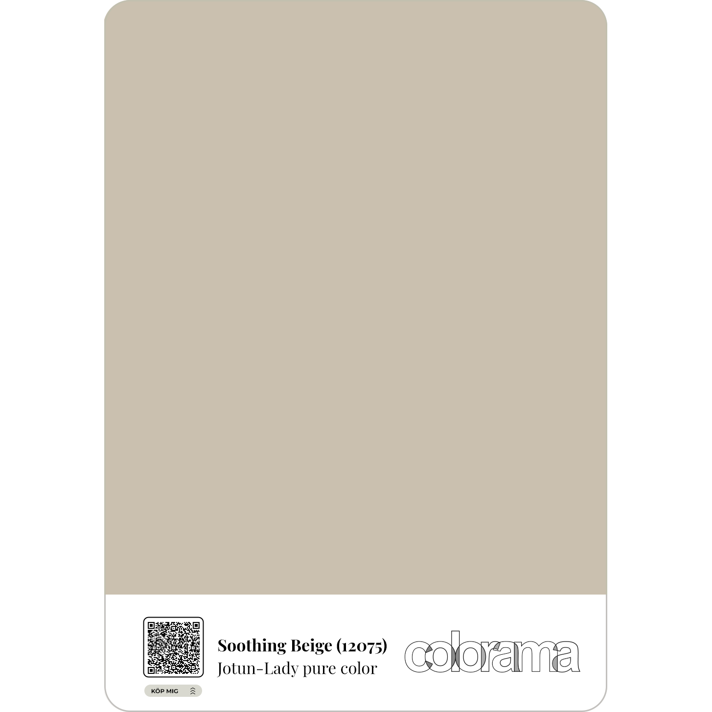 Jotun - Soothing Beige (12075) - Lady Pure Color - Färgprov - A4 | Colorama