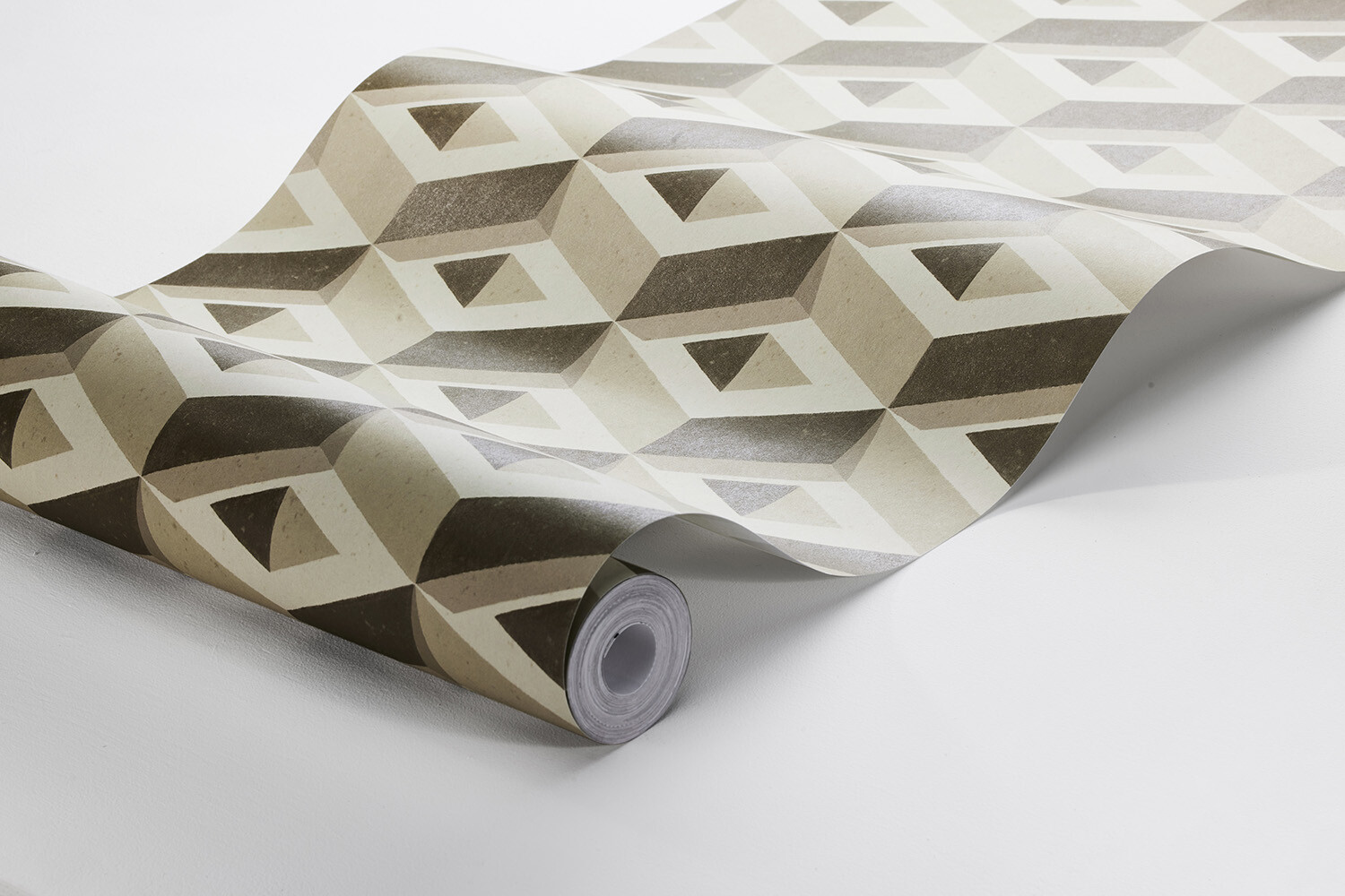 Boxes 3D tapet i beige toner | Colorama