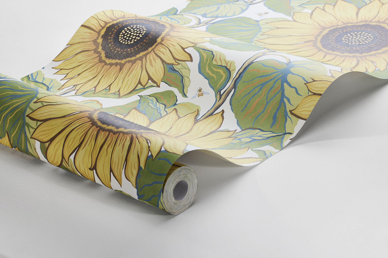 Solrosor, tapet i gult och grönt | Colorama
